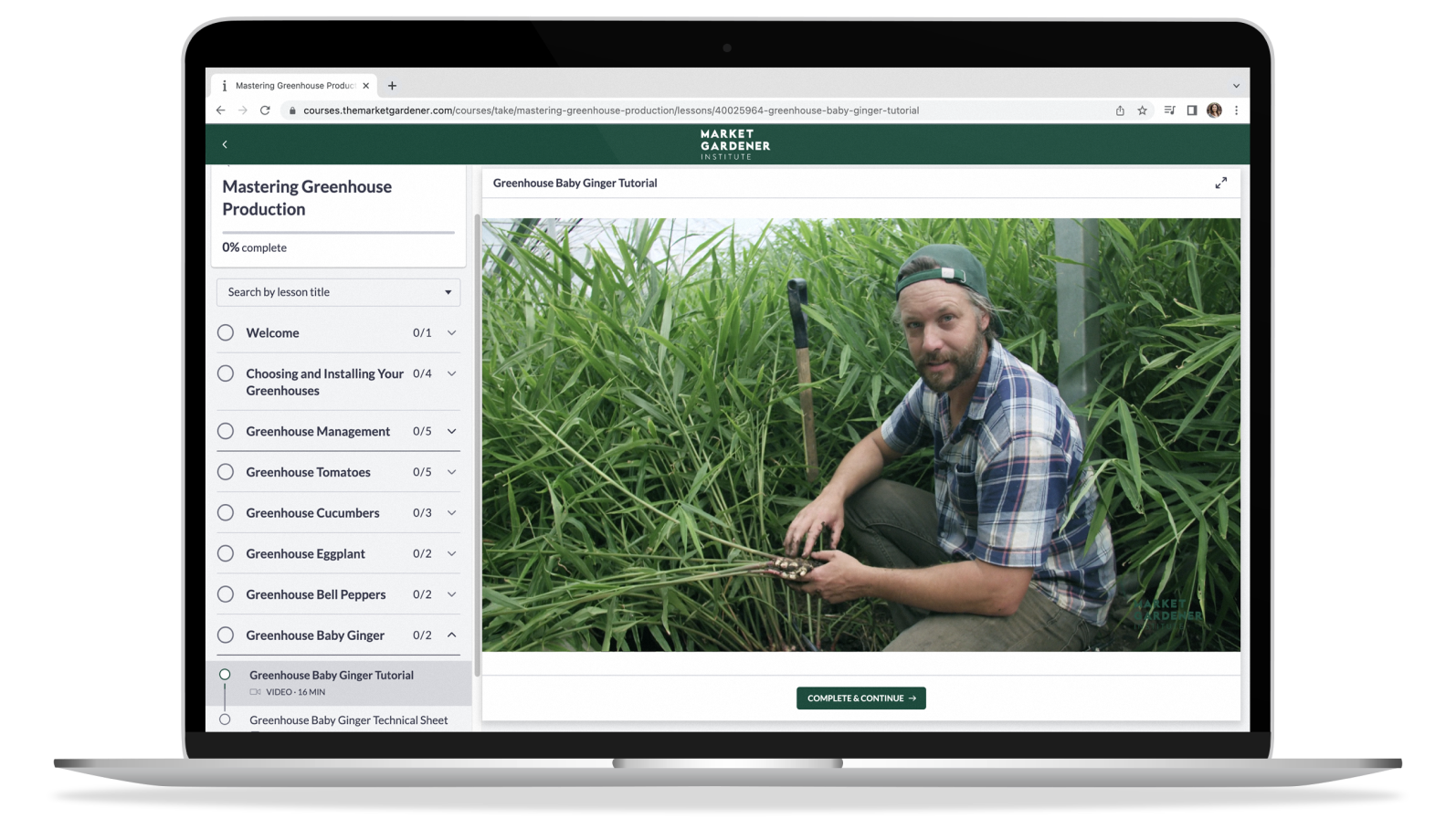 Greenhouse Farming Course Online - Market Gardener Institute